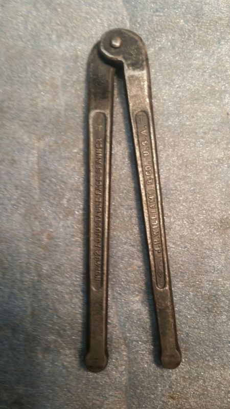 Vintage JH Williams No. 482 Adjustable Spanner Wrench -- Antique Price ... Vintage JH Williams No. 482 Adjustable Spanner Wrench -- Antique Price ...
