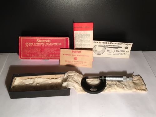Starrett No 436 Micrometer 1" NOS -- Antique Price Guide Details Page