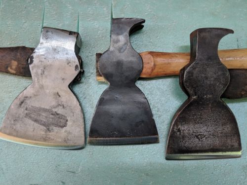 vintage axe hatchet lot 3 Germantown cast steel Philadelphia tool co ...