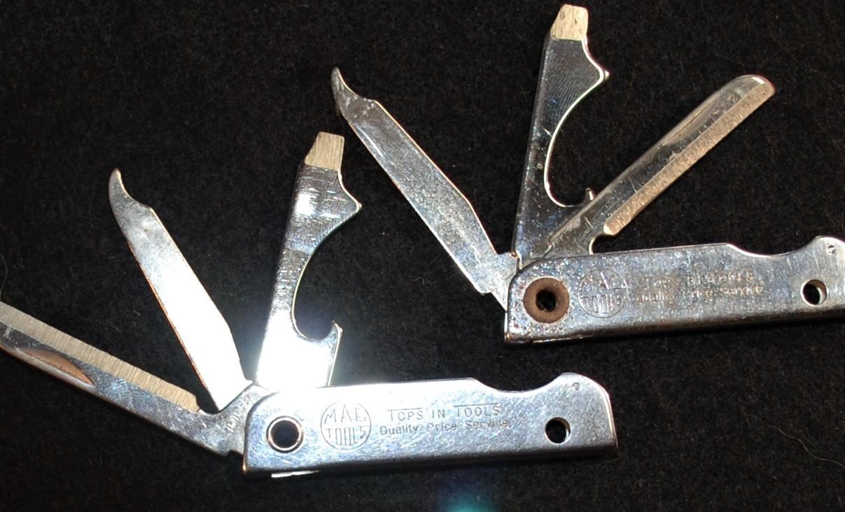 Vintage Advertising Mac Tool Pocket Knife/Multi Tool for Key Ring, Two ...