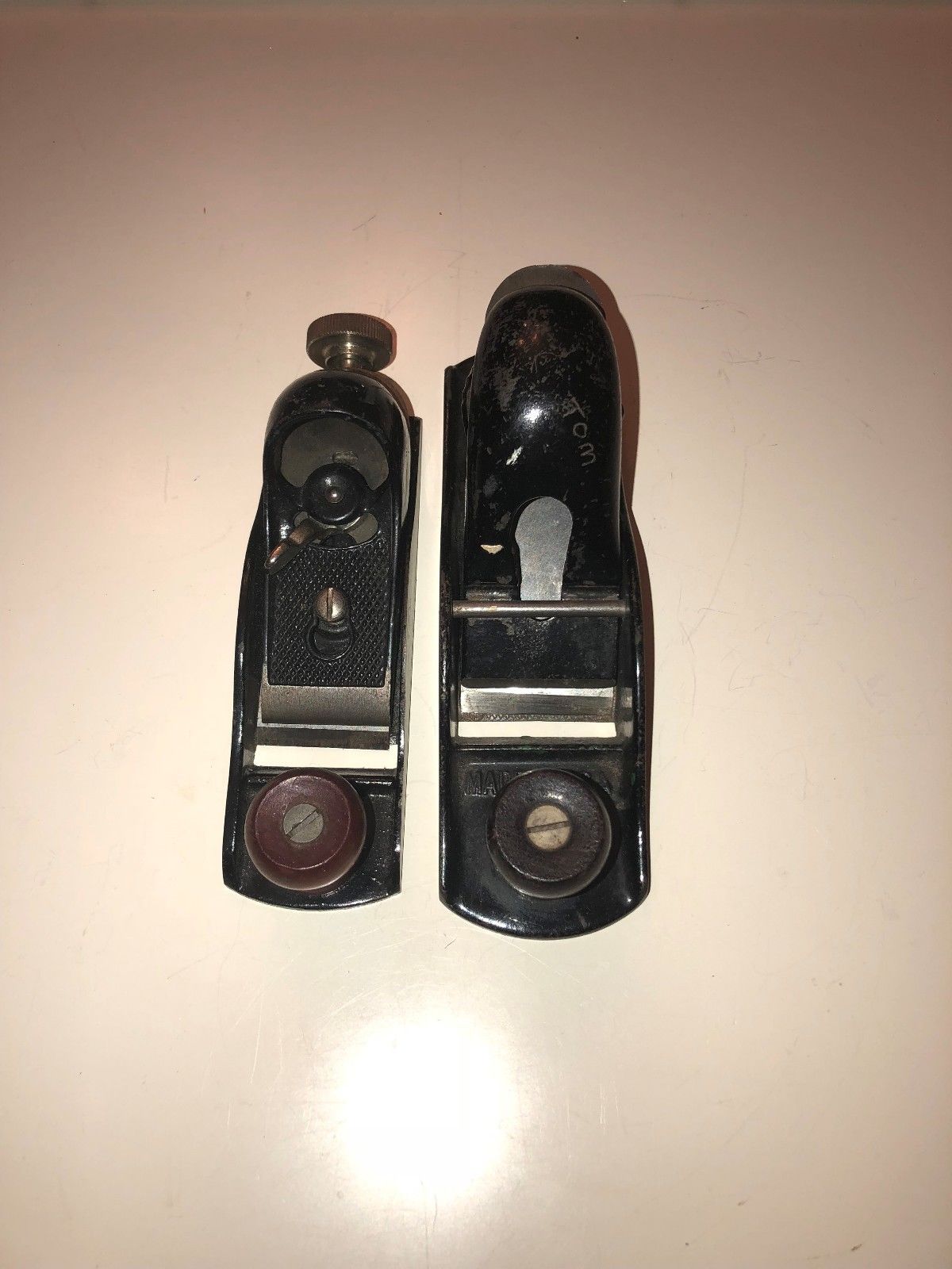 VINTAGE FULTON No. 3700 7" & MILLERS FALLS NO.1455 6" LOW ANGLE BLOCK ...