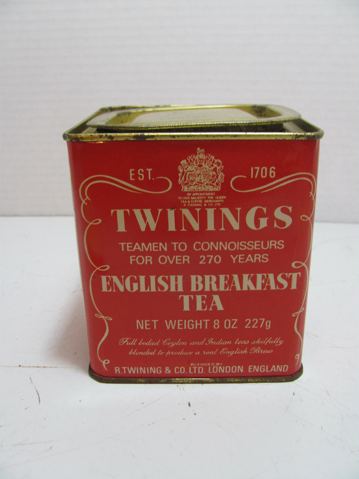 VINTAGE TWININGS ENGLISH BREASKFAST TEA TIN CANISTER -- Antique Price ...