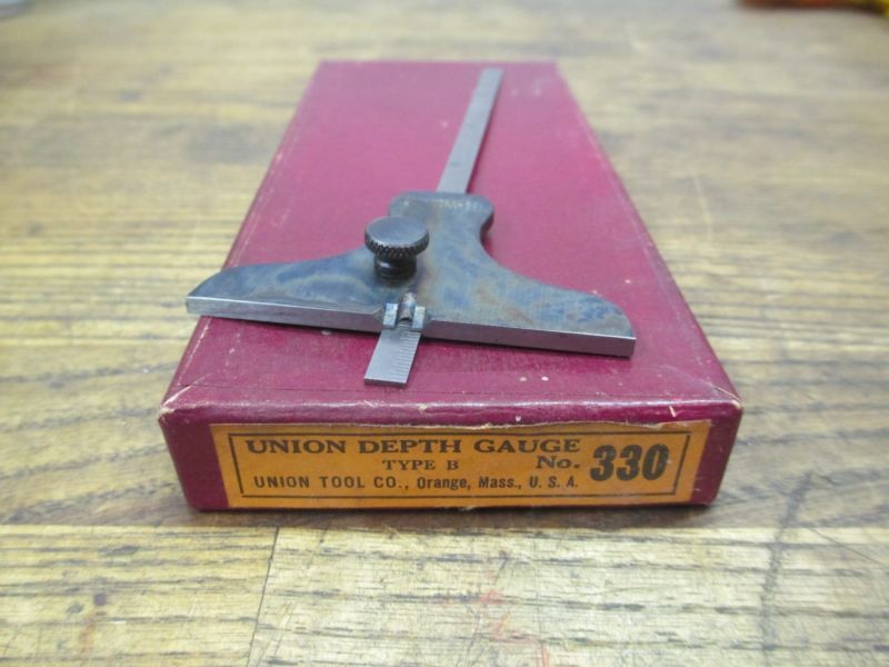 Vintage Union Tool No.330 Depth Gauge Machinist Tool -- Antique Price Guide Details Page