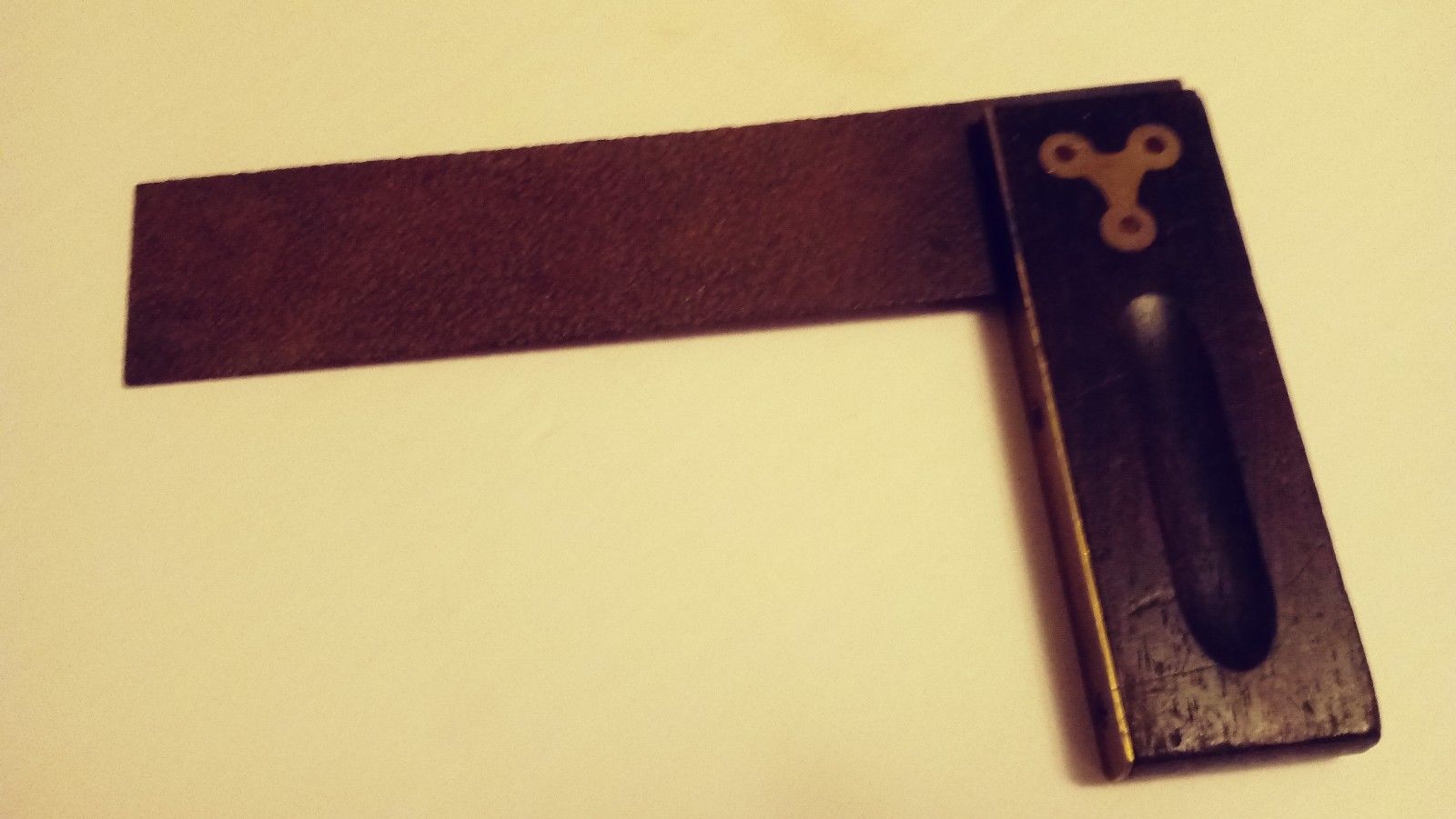 Vintage 6 inch STANLEY RULE & LEVEL Co. TRI-SQUARE Rosewood & Brass ...