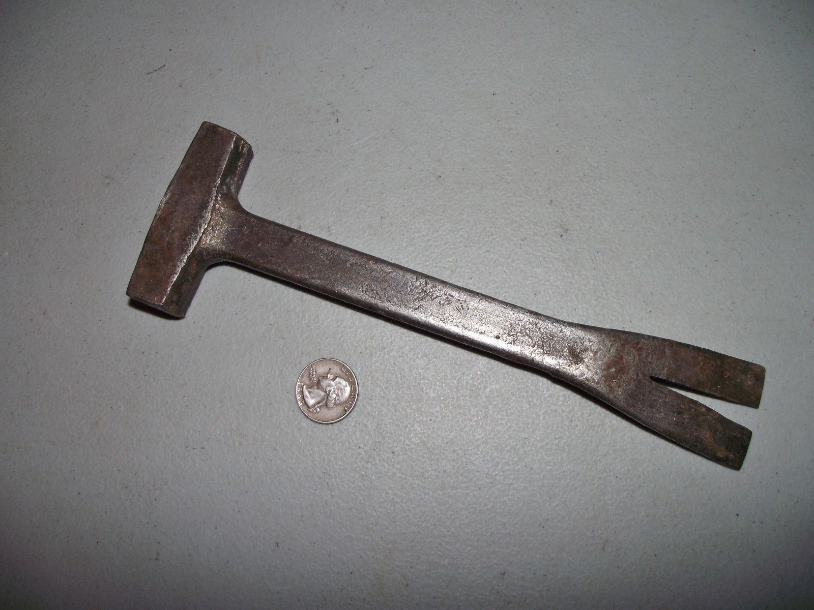 Vintage NOX TOX Crate Tool Pry Bar Small Hammer Bridgeport Hardware MFG ...