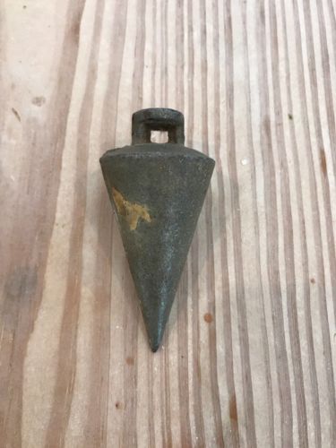 VINTAGE CONE SHAPED IRON PLUMB BOB -- Antique Price Guide Details Page