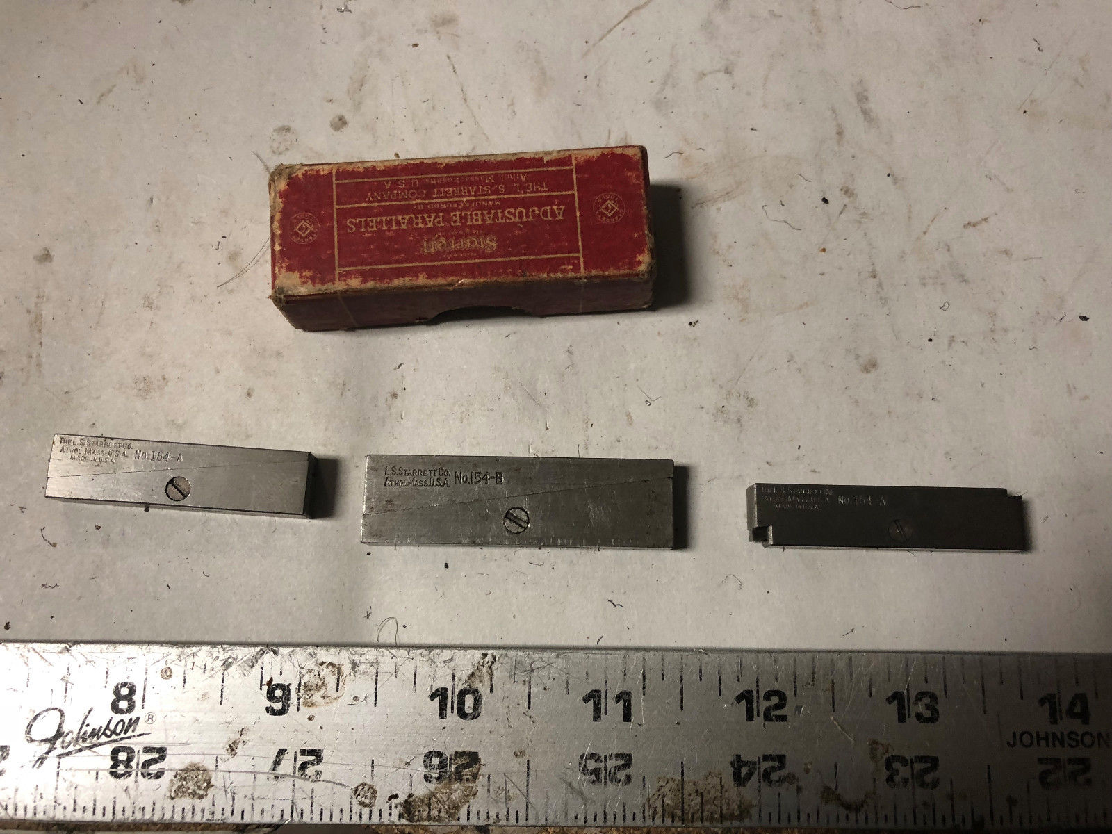 MACHINIST South Bend Atlas LATHE MILL Starrett Adjustable Parallel ...