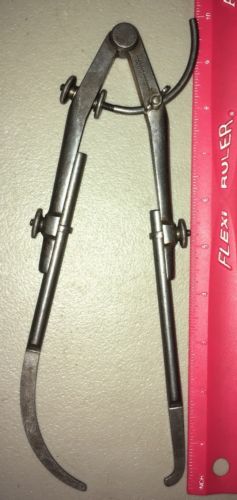 Vintage L.S. Starrett Dividers, Compass Calipers Machinist Tool 1889 ...