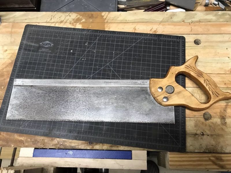 Craftsman Tenon Saw, Back Saw, Restored! Ready to Use 16" 11ppi ...