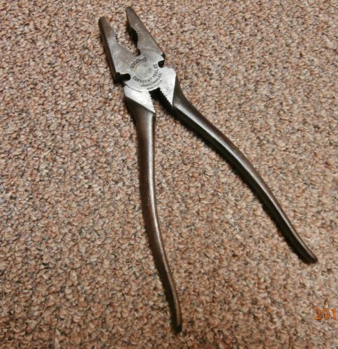 VINTAGE CRESCENT TOOL CO. No. 1000-8 Heavy Duty Lineman''s Pliers Wire ...