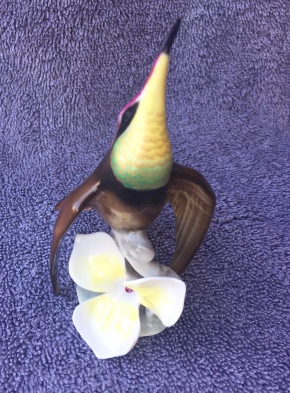 Vintage HUTSCHENREUTHER Hummingbird Germany Figurine 12 Achtziger Vintage HUTSCHENREUTHER Hummingbird Germany Figurine 12 Achtziger