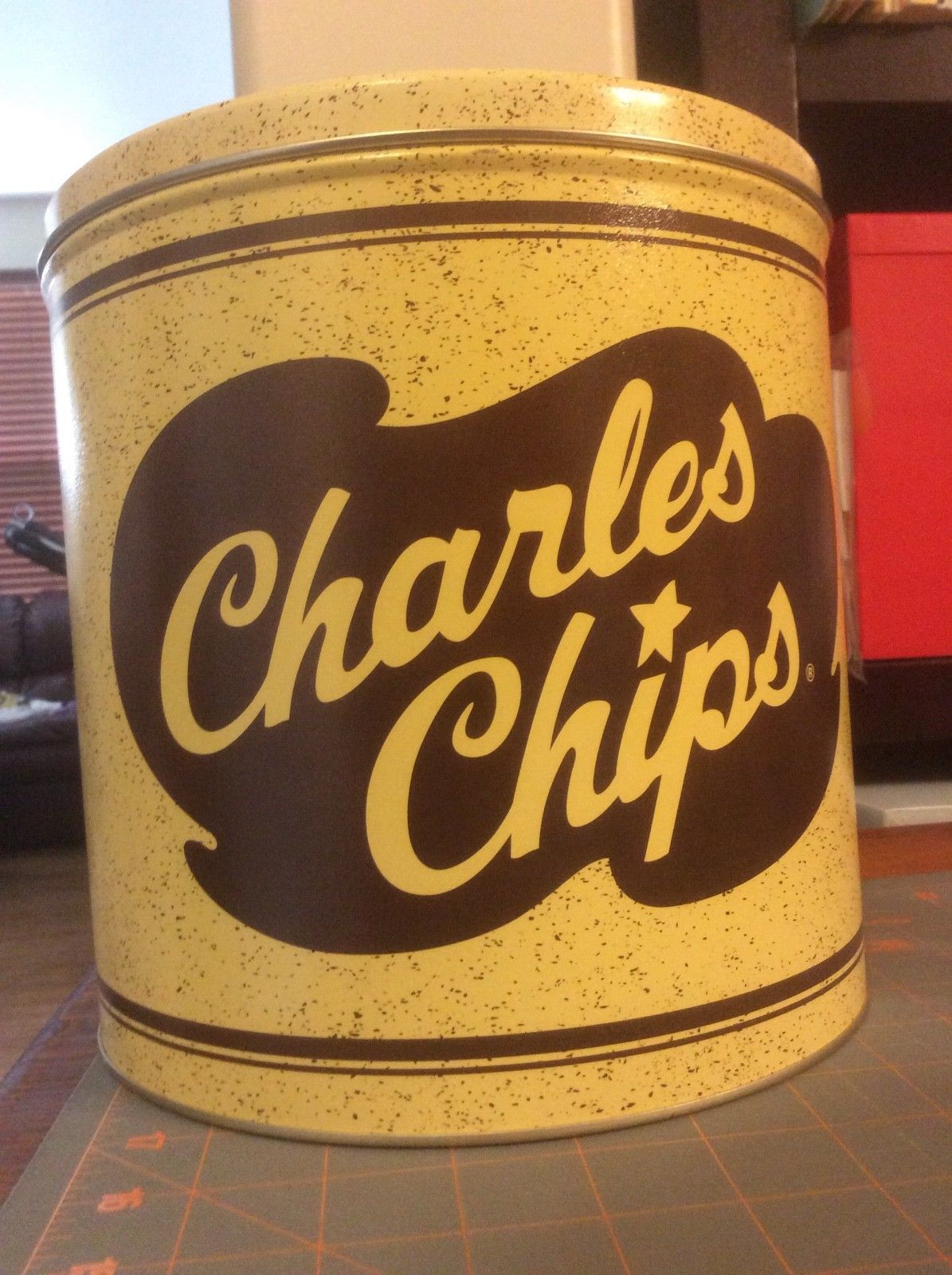 Vintage Charlie Chip Potato Chip Can -- Antique Price Guide Details Page