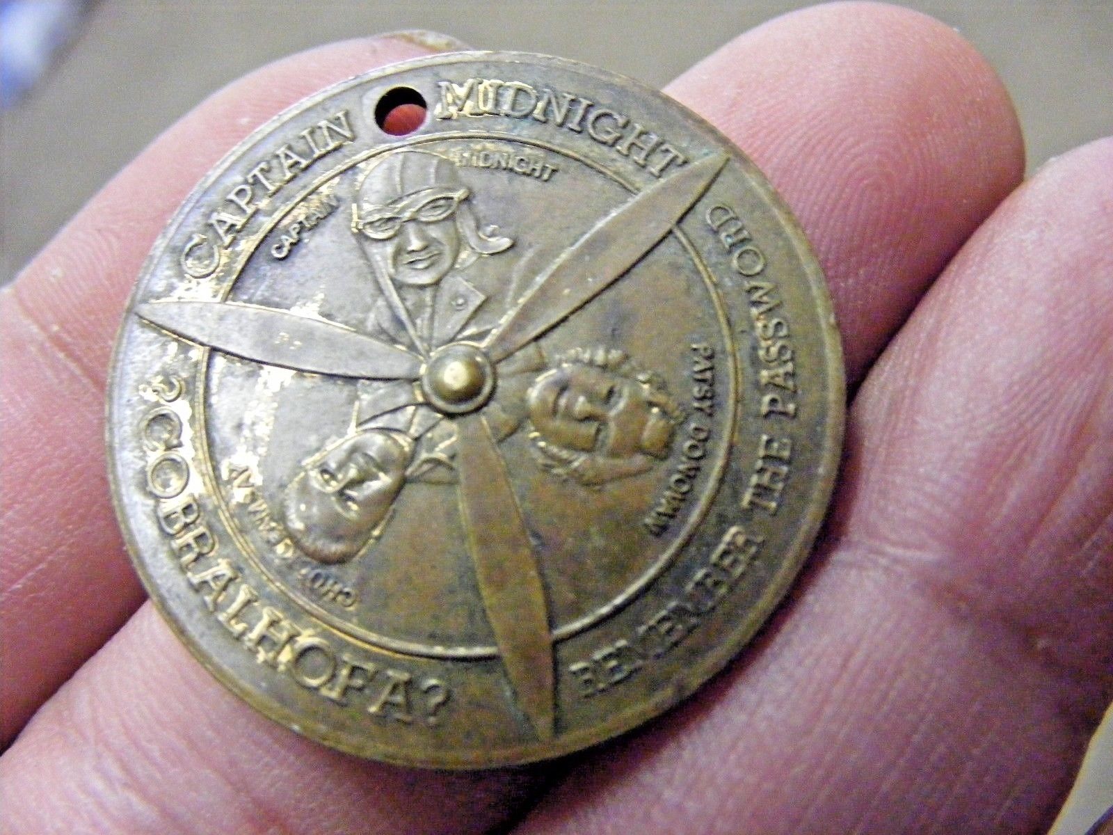 1940 Captain Midnight spinner token premium Skelly Oil -- Antique Price ...