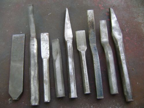 Vintage Lead Yarning Tool Caulking Iron Tool Lot of 9 -- Antique Price ...