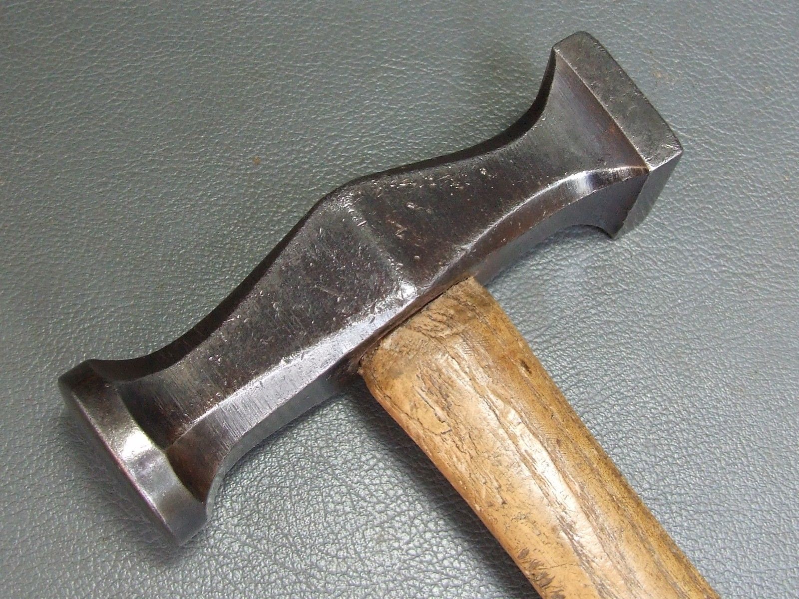 Vintage panel beating or blacksmiths round & square planishing hammer ...
