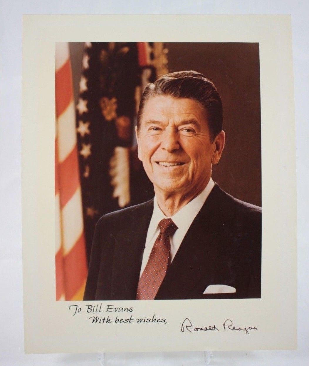 US President Ronald Reagan Signed Autographed Photograph Picture ...