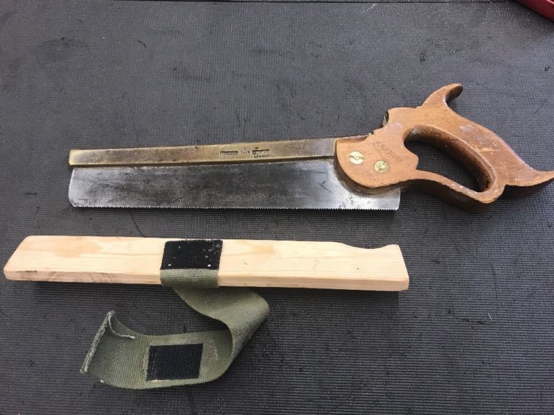 Antique Howel London Split-Nut Brass Spline 10.5" Tenon Back Saw, 8 tpi ...