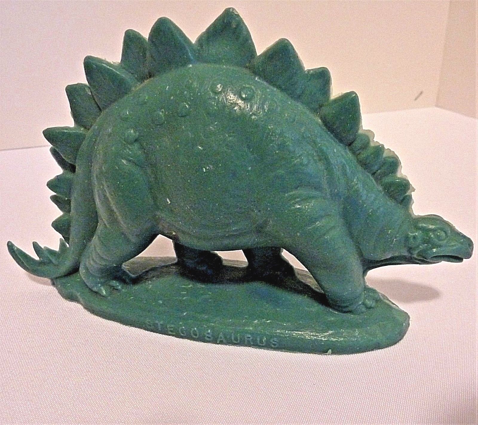 Vintage 1964 Sinclair Dinoland Mold-A-Rama Green Stegosaurus Dinosaur ...
