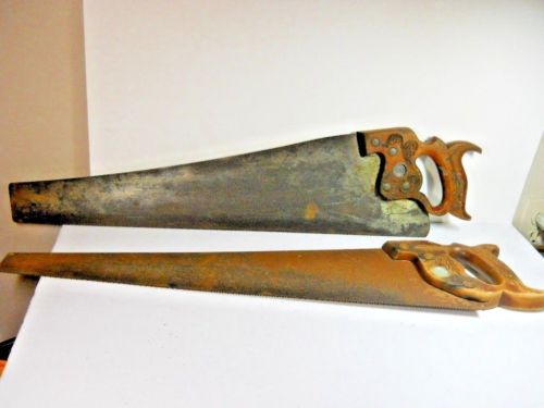 Vintage E. C . Atkins Hand saw & Waranteed Superior Handsaw -- Antique ...