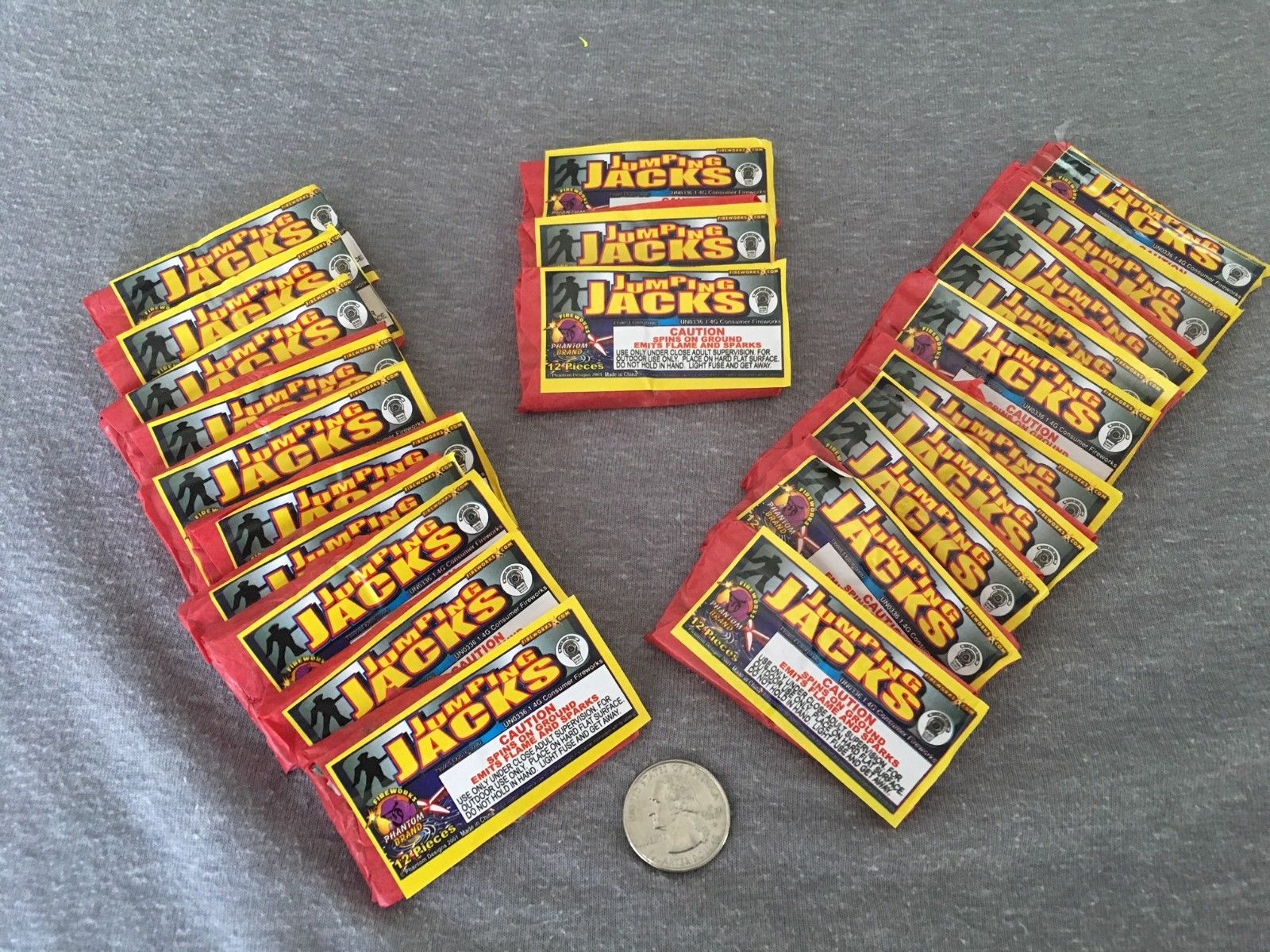 Jumping Jack Fireworks firecrackers (23 small packs) -- Antique Price ...