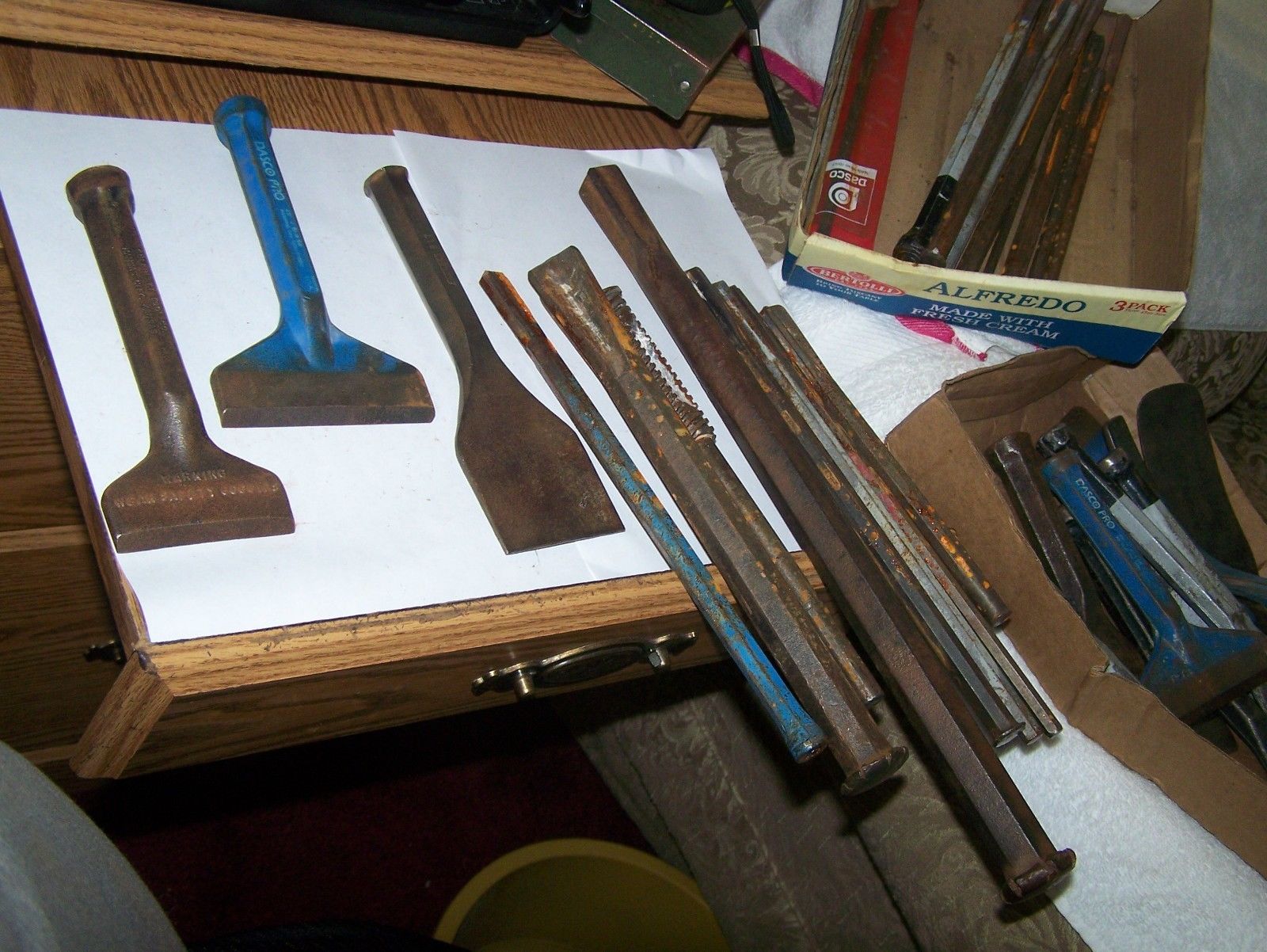 VINTAGE STONE MASON CHISEL BLACKSMITH COLD CHISEL DASCO DAVIES ...