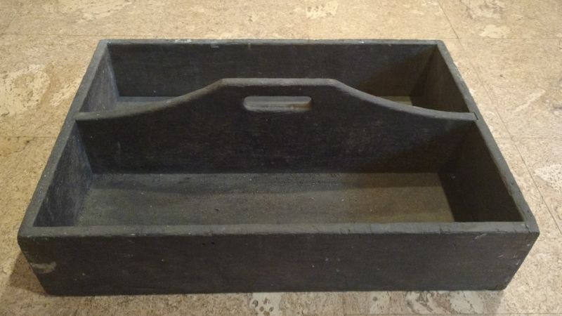 Vintage Large Wood Wooden Tool Carry Tray -- Antique Price Guide ...