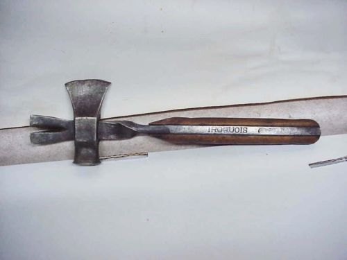 Vintage IROQUOIS Trapper Hatchet Camping Axe Bridgeport Howe Good Cond ...