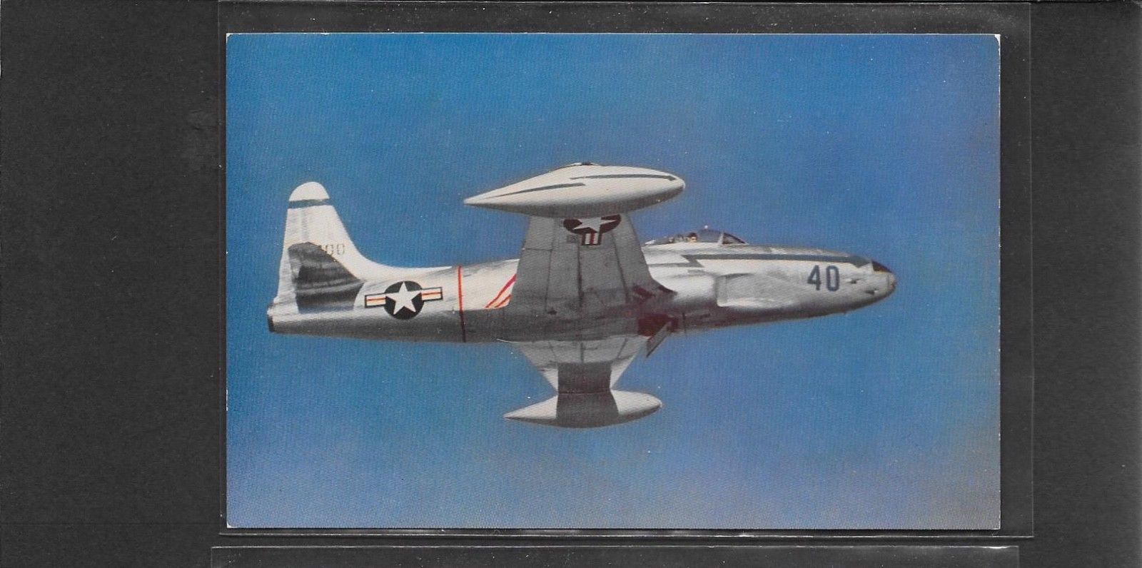 USAF Post Card Lockheed F-80 Shooting Star In Flight -- Antique Price ...
