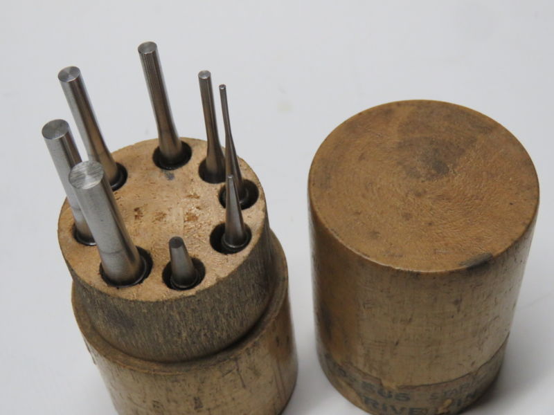 L.S. Starrett Machinist Drift Pin Punch Set Good used Vtg Tools in ...