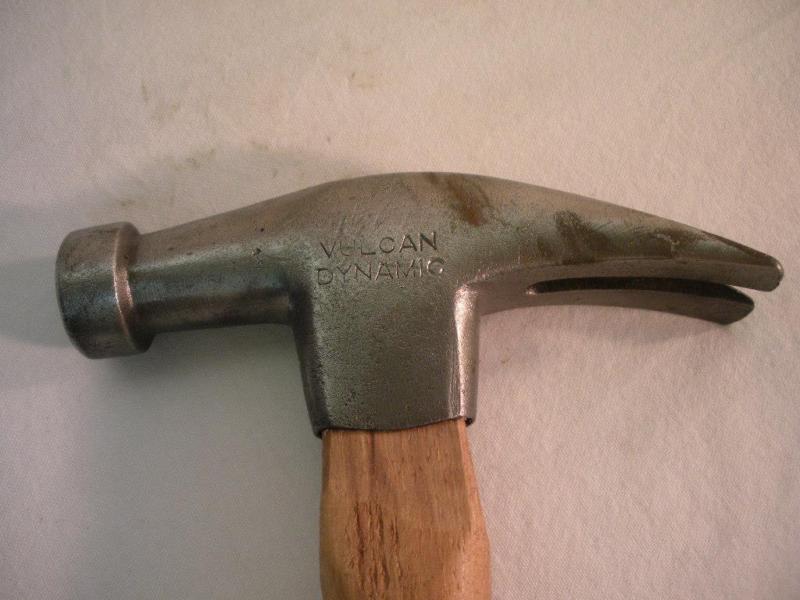 VULCAN DYNAMIC OLD TIME FRAMING HAMMER WITH REPLACED HANDLE -- Antique ...