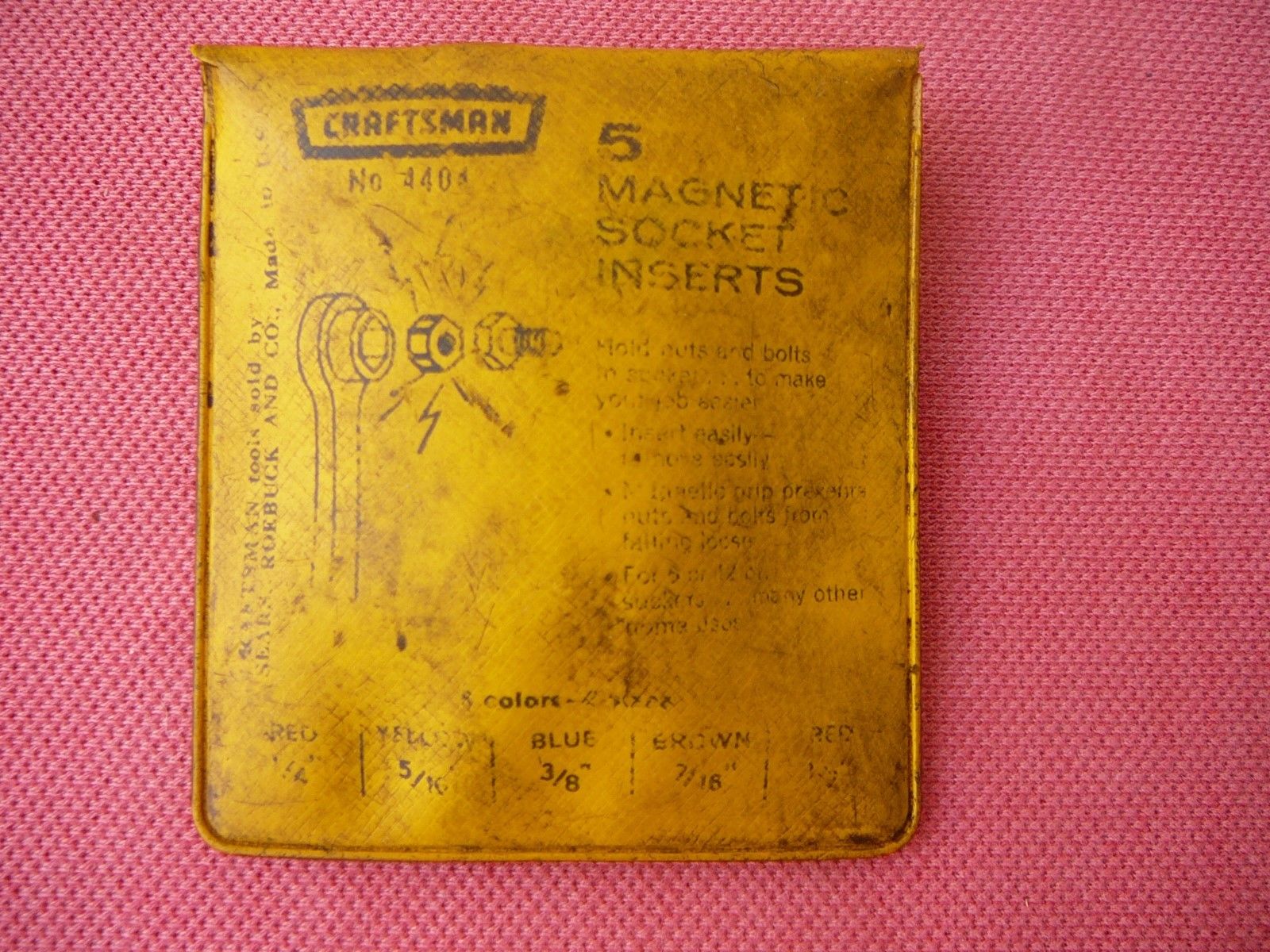 Vintage Craftsman Magnetic Socket Insert Set of 5 No. 9 4404 -- Antique ...