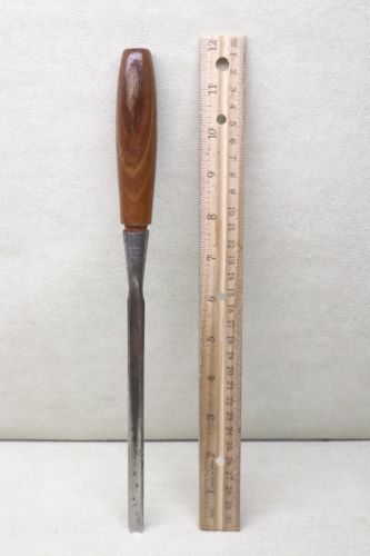 OLD CARVING TOOLS VINTAGE GREENLEE 1/4" #6 SWEEP STRAIGHT WOOD CARVING ...