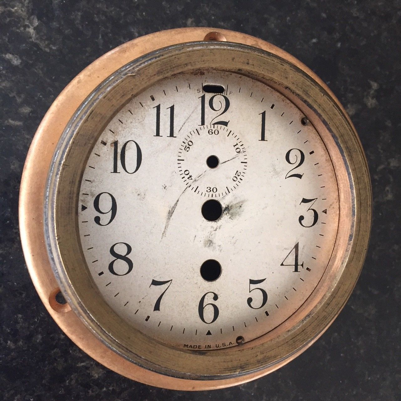 Chelsea Clock Co. Antique Auto or Airplane Case with Bezel and Model K ...