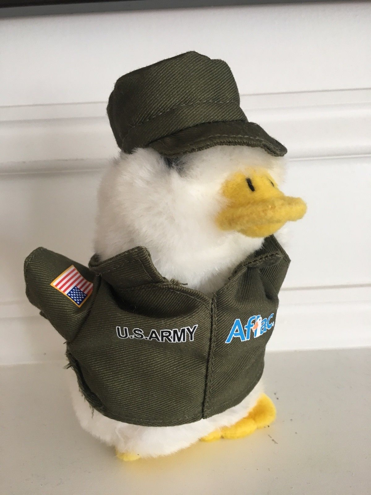 Rare - Talking 6" Plush Soldier Aflac Duck in U.S. Army Shirt and Hat ...