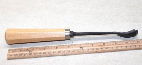 OLD TOOLS VINTAGE 3/4" #30 SPOON BIT WOOD CARVING SHORT BENT GOUGE ...