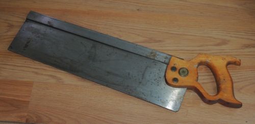 Vintage Disston USA No.4 back saw 16'''' blade 12 TPI -- Antique Price ...
