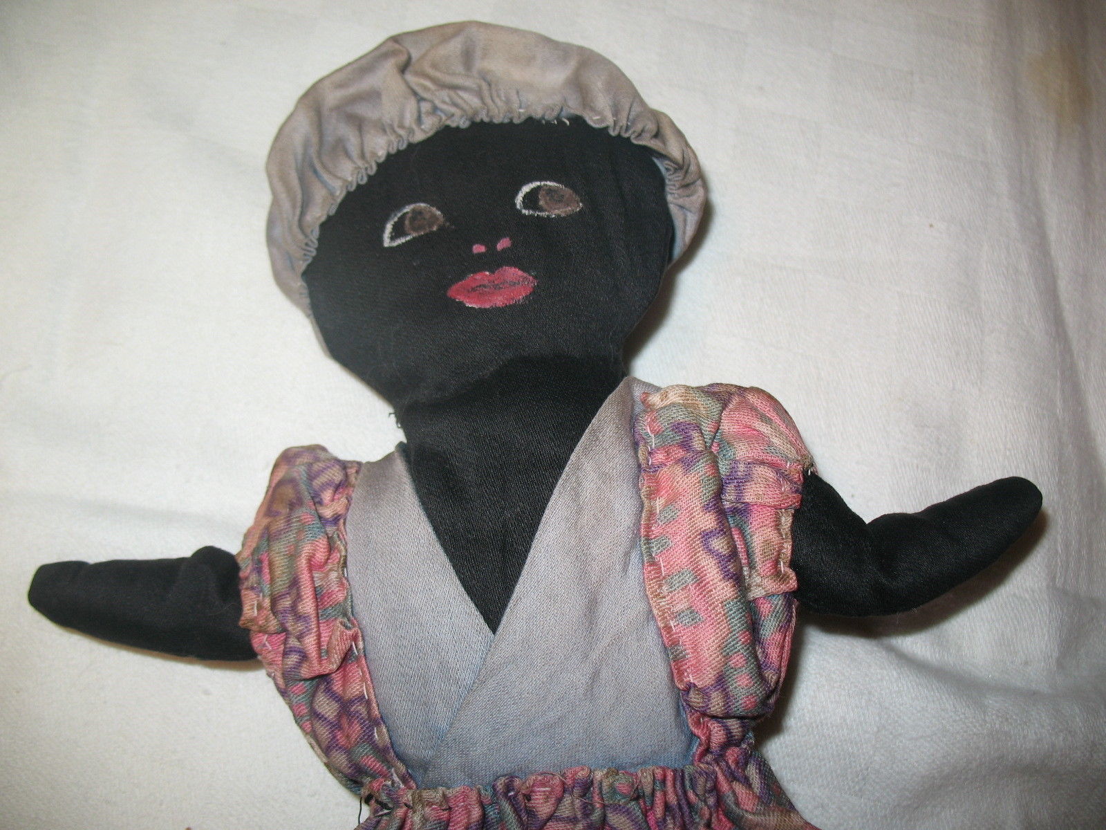 Old Rag Doll Handmade Black and White Topsy Turvy Reversible Doll ...