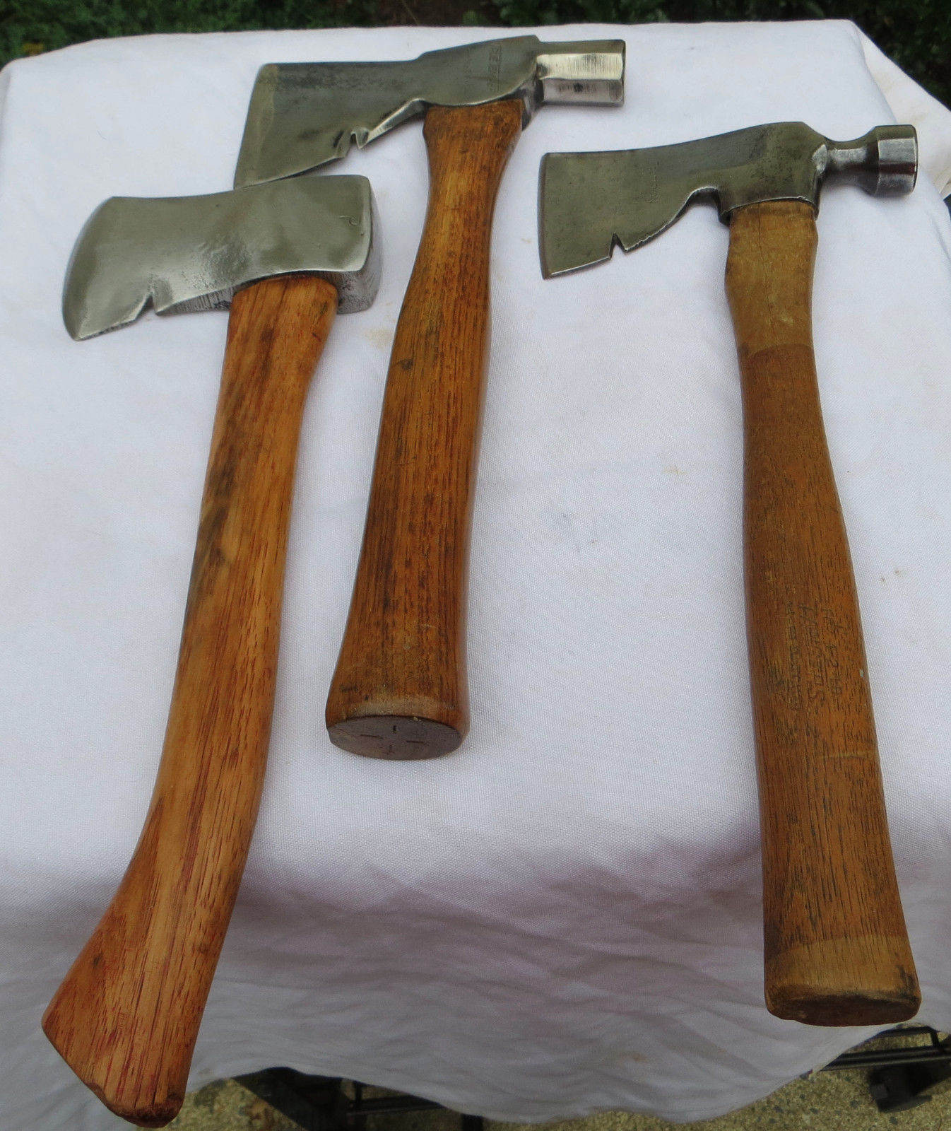Trio of Vintage Hatchets: Craftsman, True Temper TLH & "P" Stamp ...