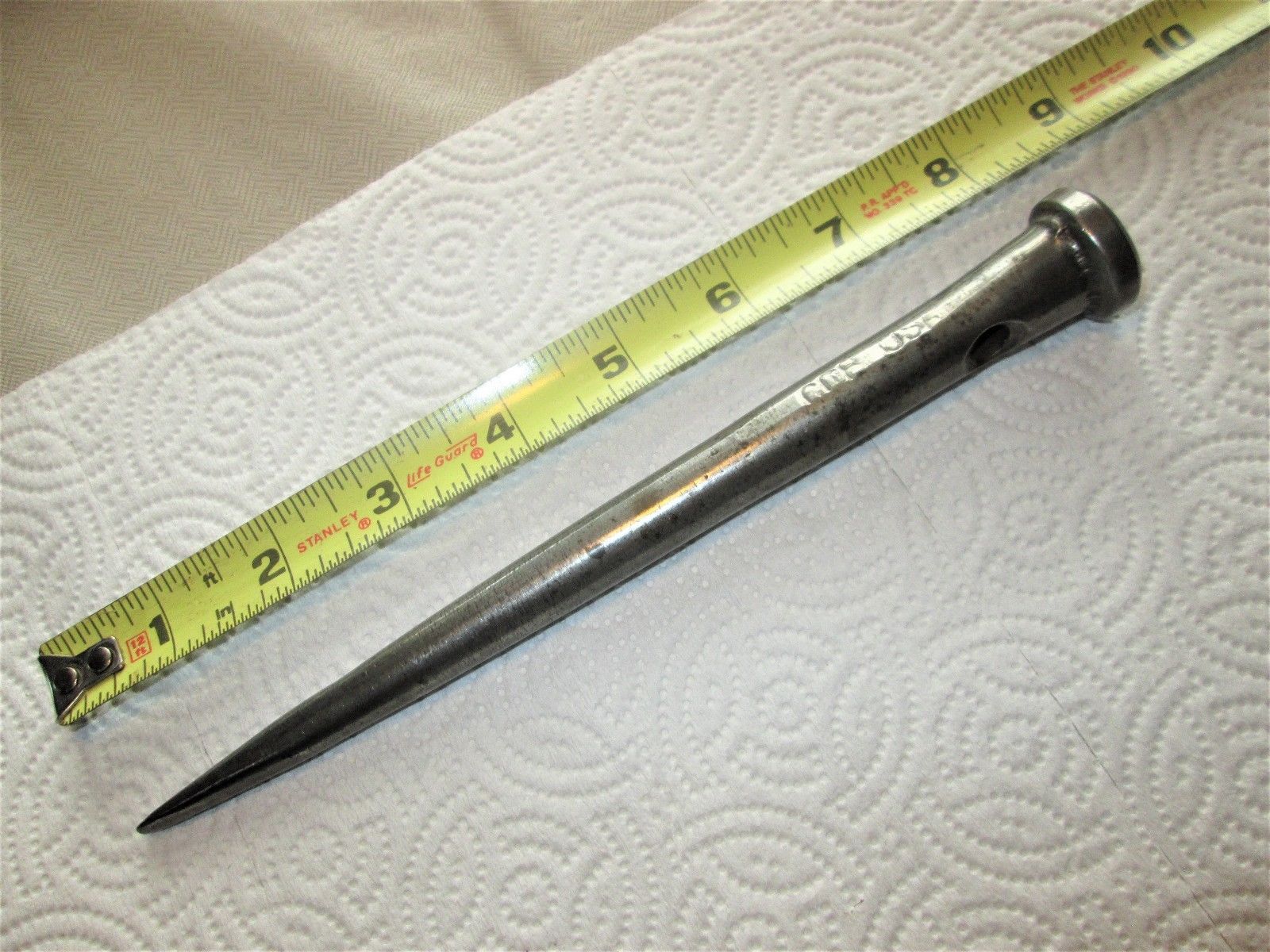 Vintage Iron Fid Marlin Spike Rope Wire Splicing Riggers Tool Sailors ...