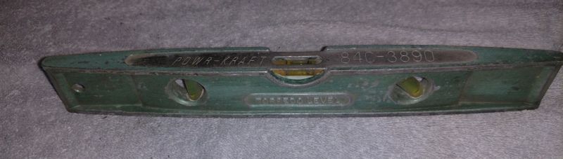 Vintage POWER-KRAFT No. 84C-3890 Aluminum Torpedo Level Carpenter Tool ...