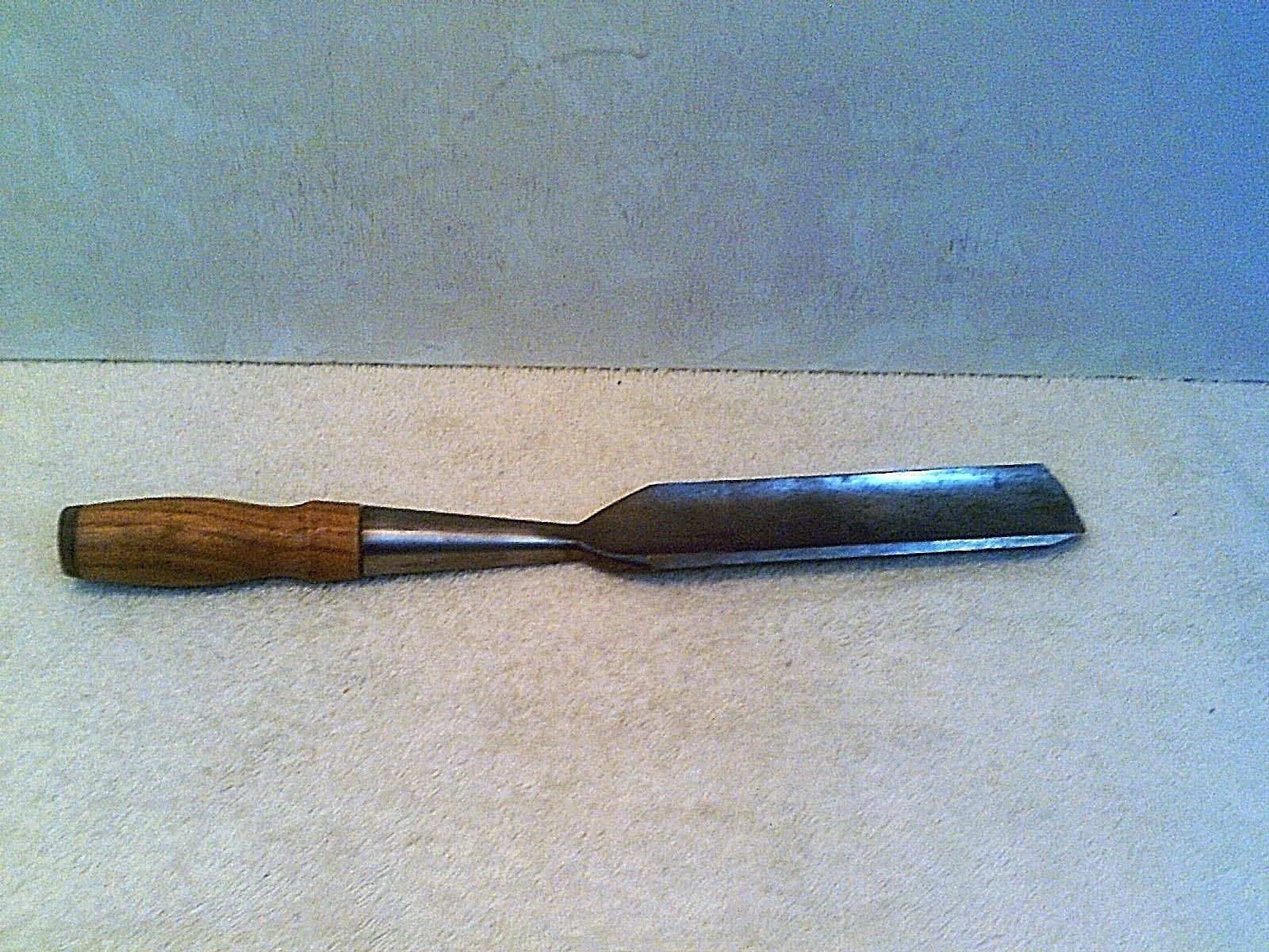 Vintage James Swan Co. 1 1/2" Woodworkers Gouge with Lathe Turned ...