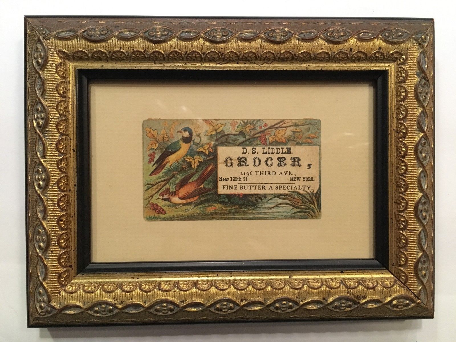 DS Little Grocer Original Vintage Fine Butter Label framed New York ...