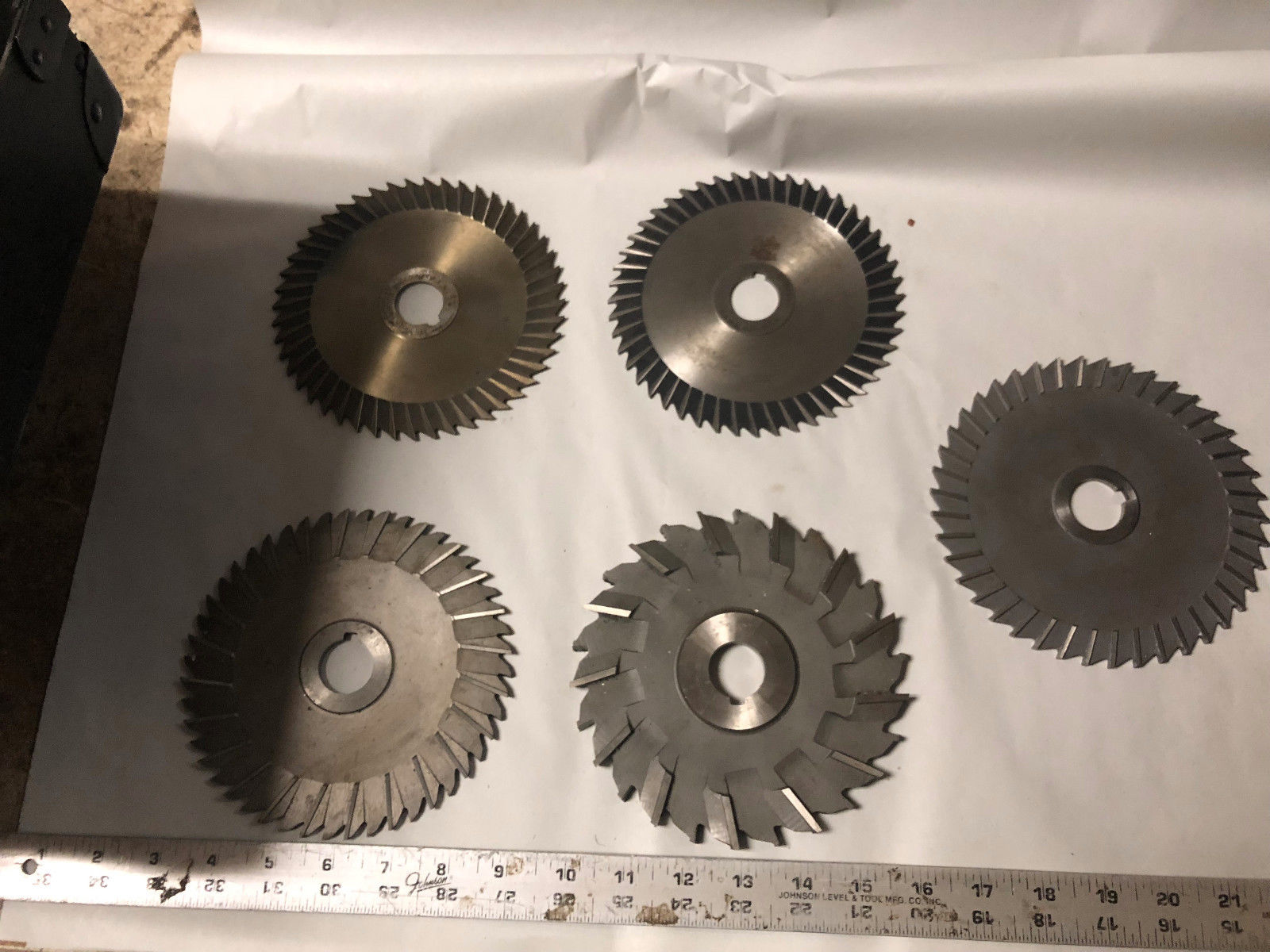 MACHINIST South Bend Atlas LATHE MILL Lot of Large Milling Slitting Saw ...