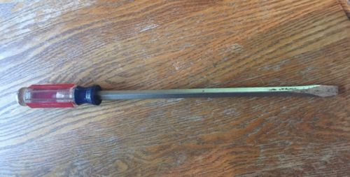 CRAFTSMAN 41588 FLAT HEAD SCREWDRIVER 12" 3/8 FORGED USA -- Antique ...