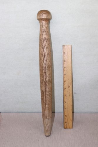 LARGE 17" ASH SLICK CHISEL HANDLE OLD TOOLS FOR TIMBER FRAMING SOCKET ...