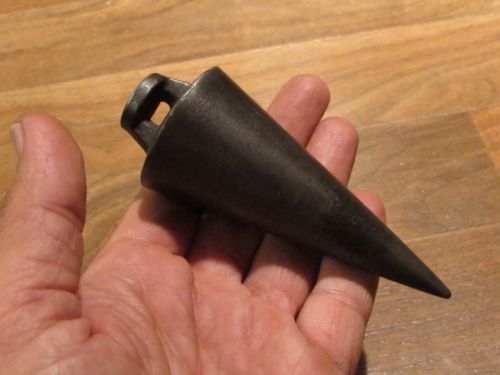 Unusual Old/Vtg/Collectible cast Iron Plumb Bob 1lb 2oz antique/rare ...