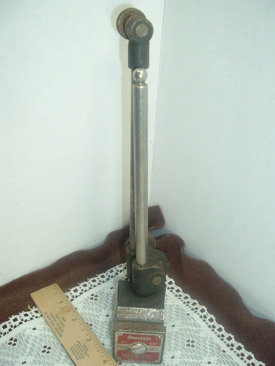 VINTAGE L.S. STARRETT #657 MAGNETIC TOOL HOLDER -- Antique Price Guide ...