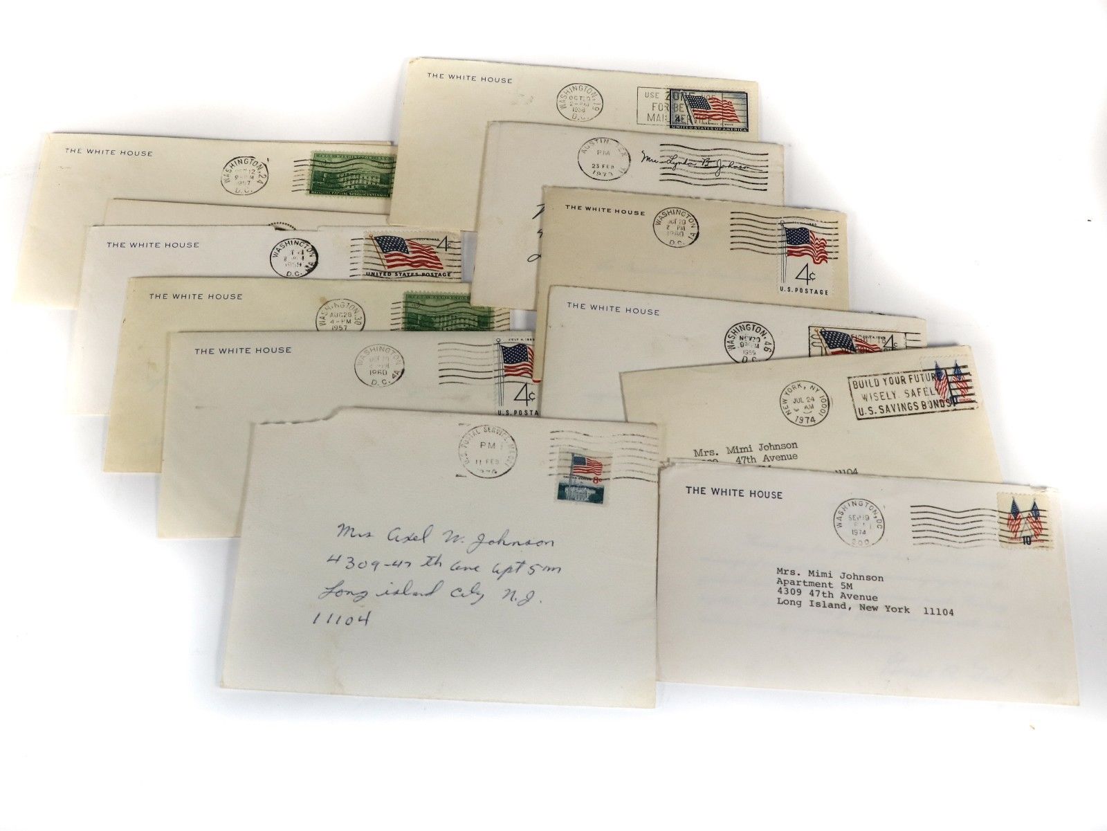 1950''s to 1970''s Whitehouse Presidential and 1st Lady Letters ...