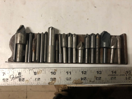 MACHINIST South Bend Atlas LATHE MILL Lot of Machinist Counter Sink End ...