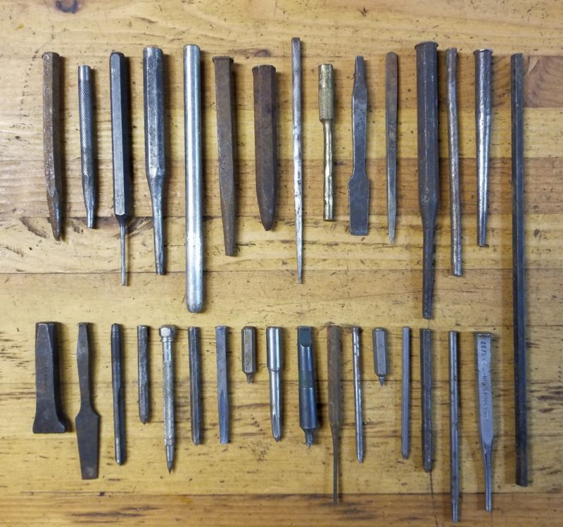 Antique VINTAGE Punch Chisel Lot • Punches Chisels • Blacksmith ...